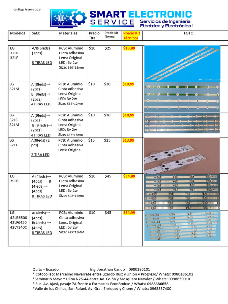 Catal Feb 2024 | PDF | Diodo emisor de luz | Ligero