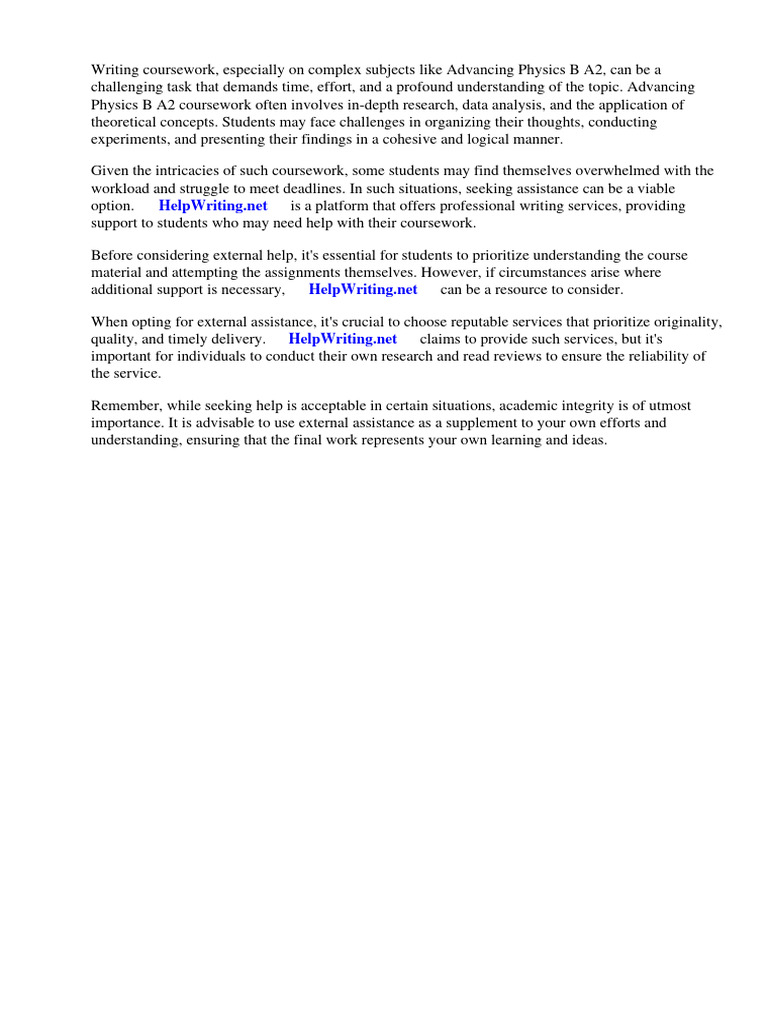 Advancing Physics B A2 Coursework | PDF | Physics | Nuclear Fusion