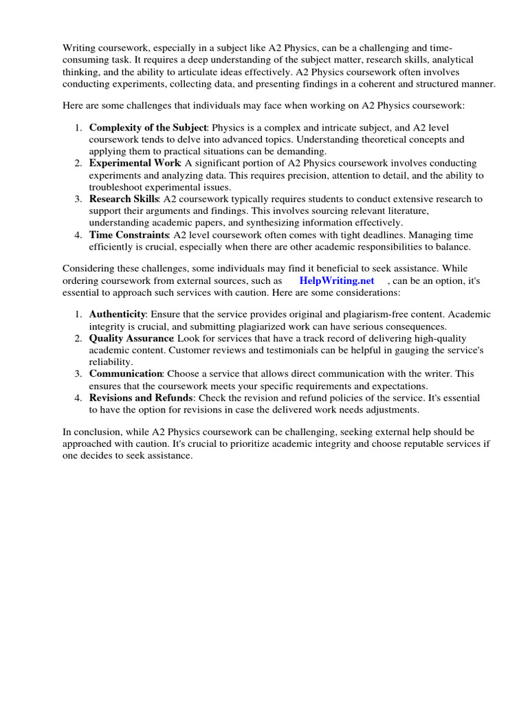 A2 Physics Coursework Ideas | PDF | Gce Advanced Level (United Kingdom) | Experiment