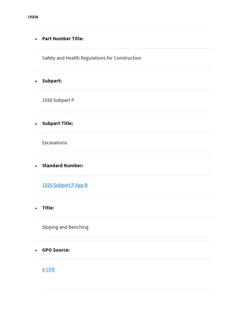 Sloping & Benching - Excavation | PDF | Slope | Earth Sciences