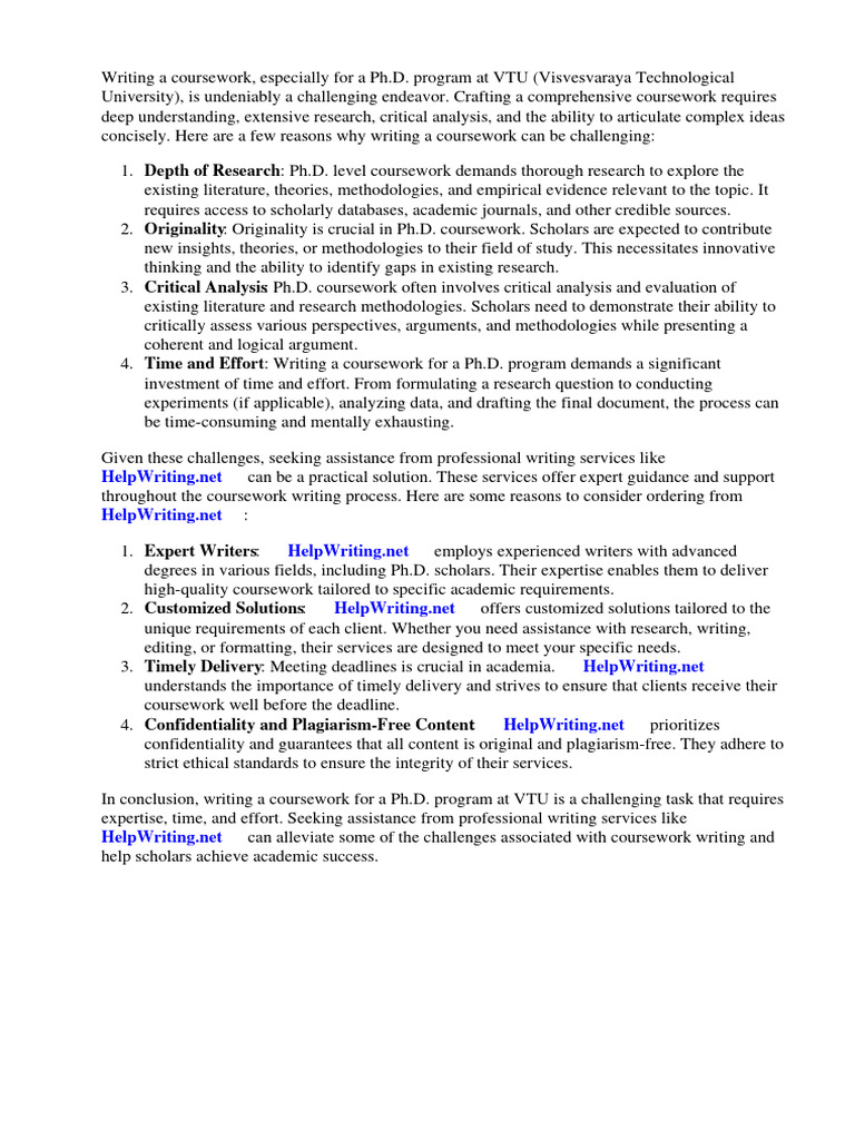 Coursework For PHD in Vtu | PDF | Critical Thinking | Derivative