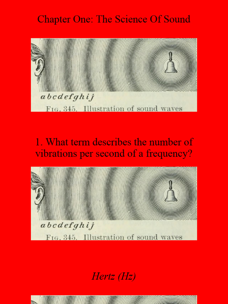Chapter 1 - Science of Sound | PDF | Sound | Frequency