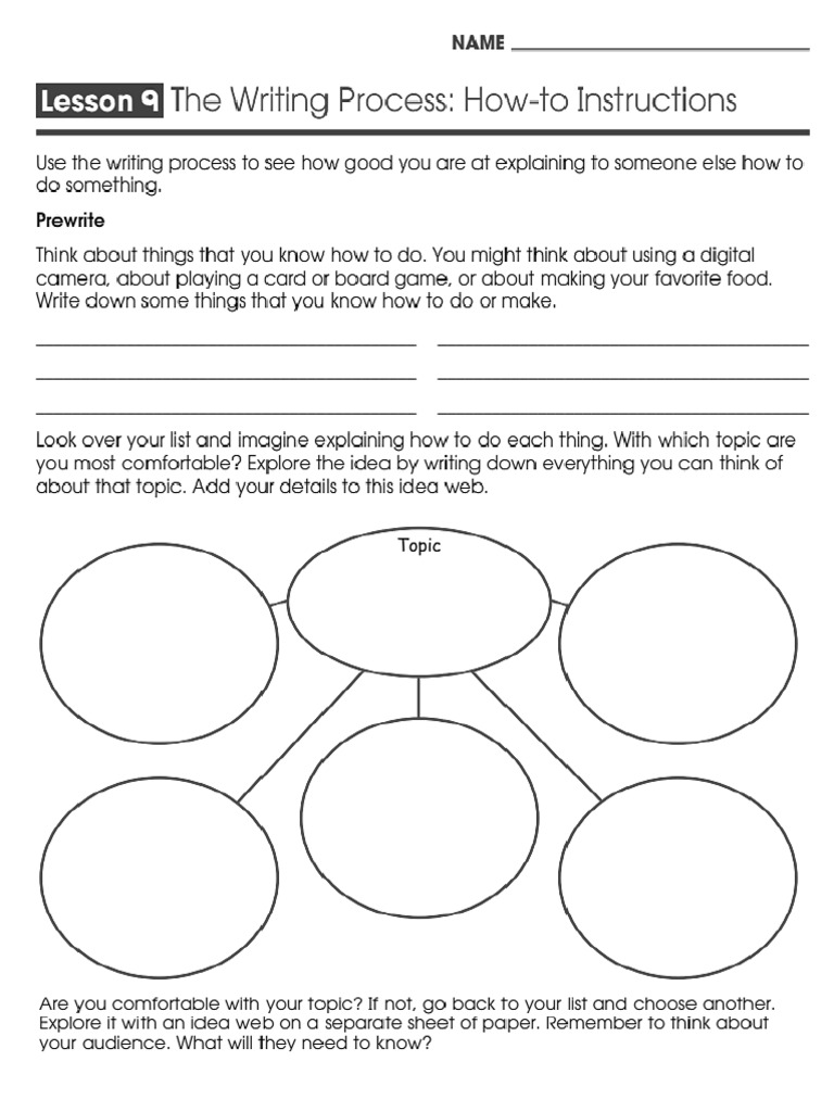 Explanatory Writing Worksheet | PDF