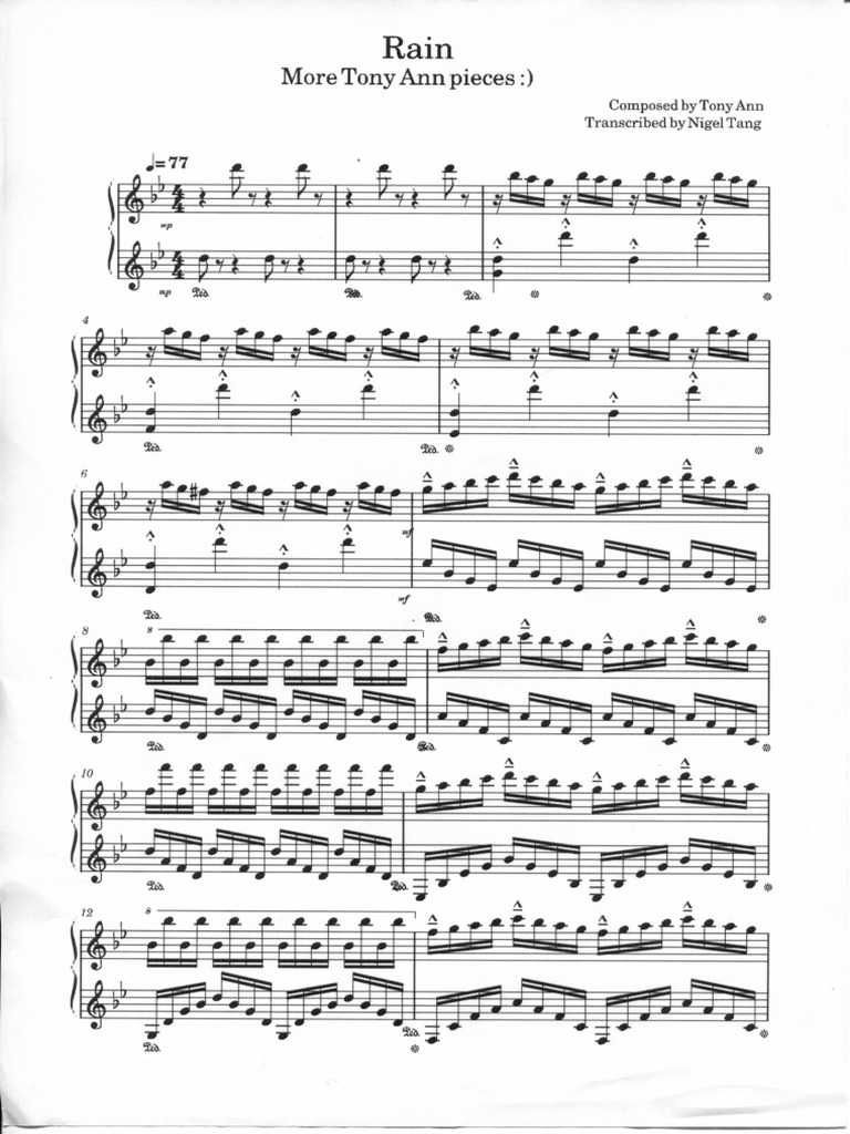 Rain - Tony Ann155 | PDF