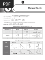 Formula Sheet of Chemical Kinetics | PDF | Reaction Rate | Process ...