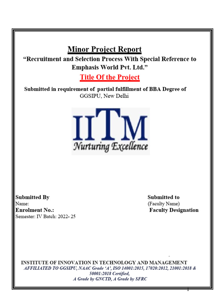 Dummy Project | PDF | Recruitment | Human Resources