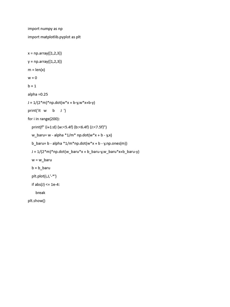 Gradient Descent Example in Colab | PDF | Teaching Methods & Materials
