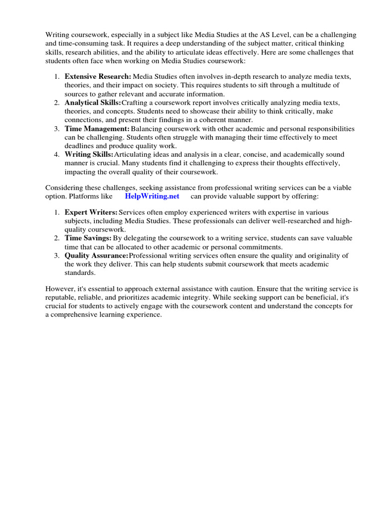 Media Studies Coursework Challenges | PDF | Genre | Websites