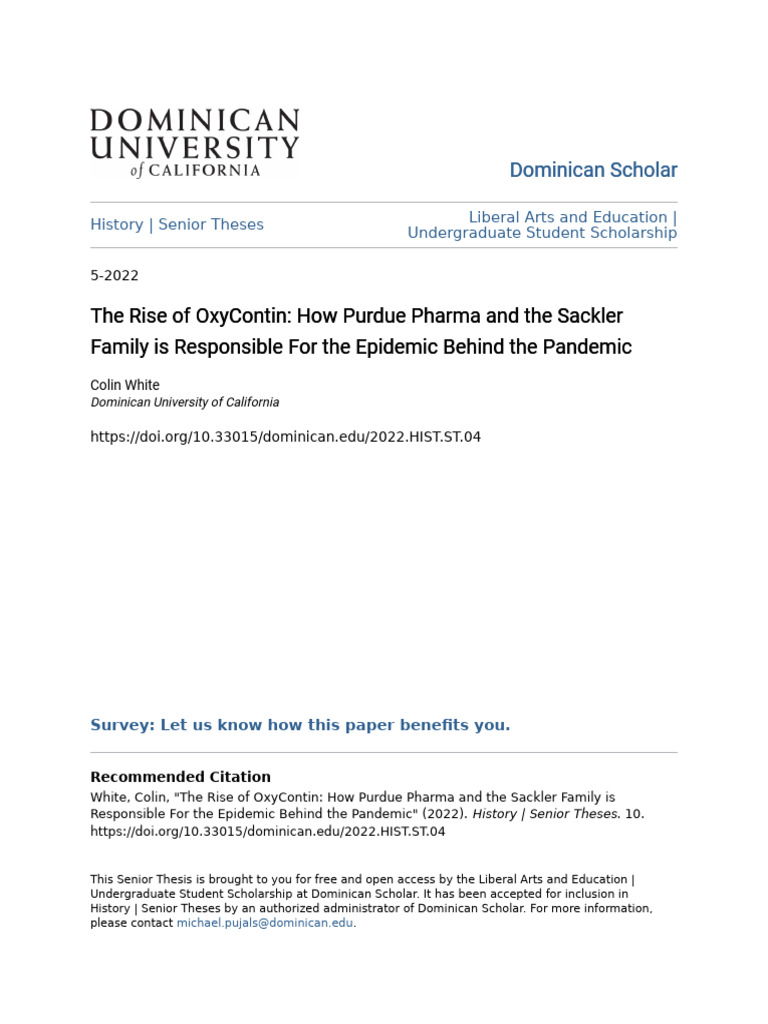 The Rise of OxyContin - How Purdue Pharma and The Sackler Family I ...