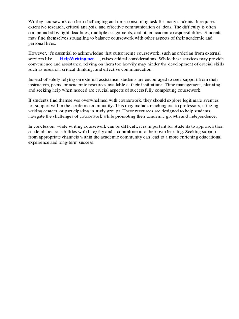 Coursework Through | PDF | Thesis | Critical Thinking