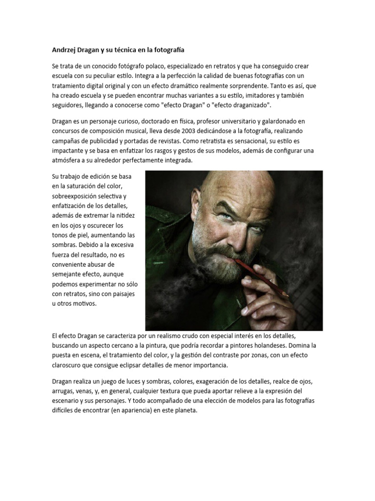 Andrzej Dragan y Su Técnica en La Fotografía | PDF | Pinturas
