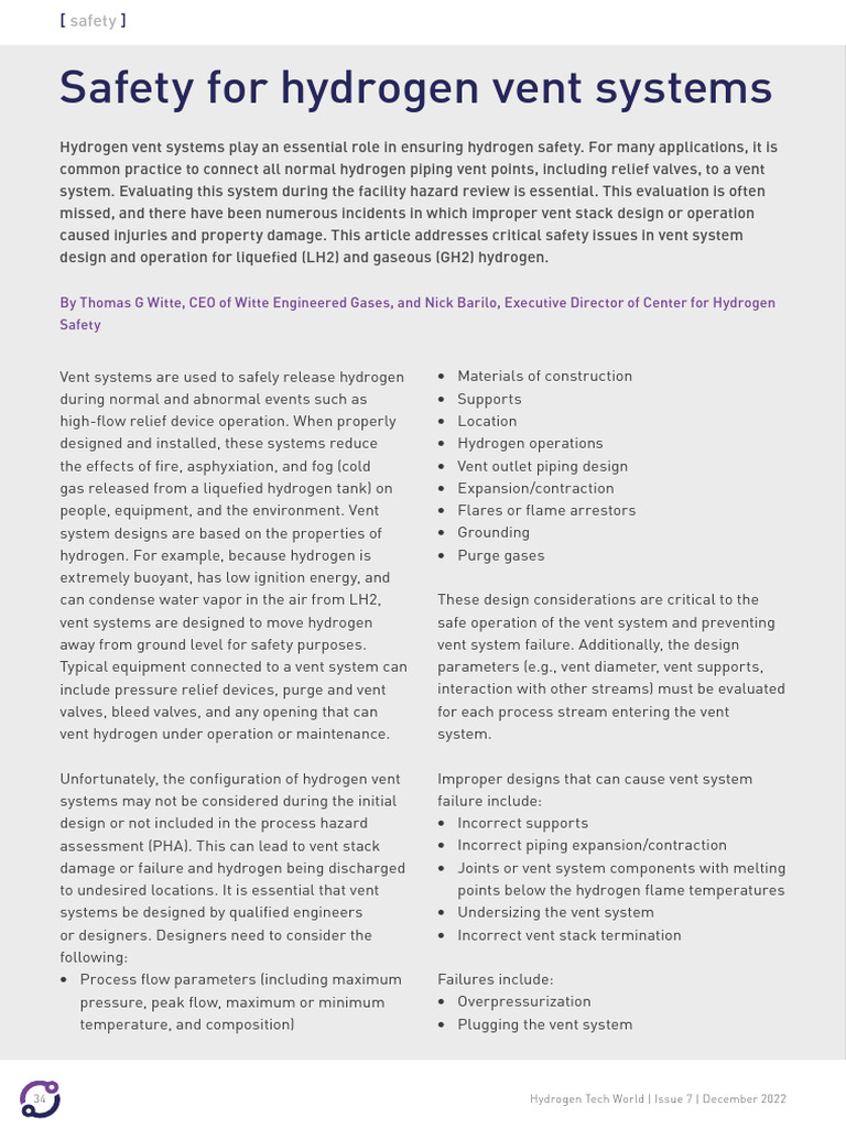 H2 Safety Vent | PDF | Pipe (Fluid Conveyance) | Liquid Hydrogen