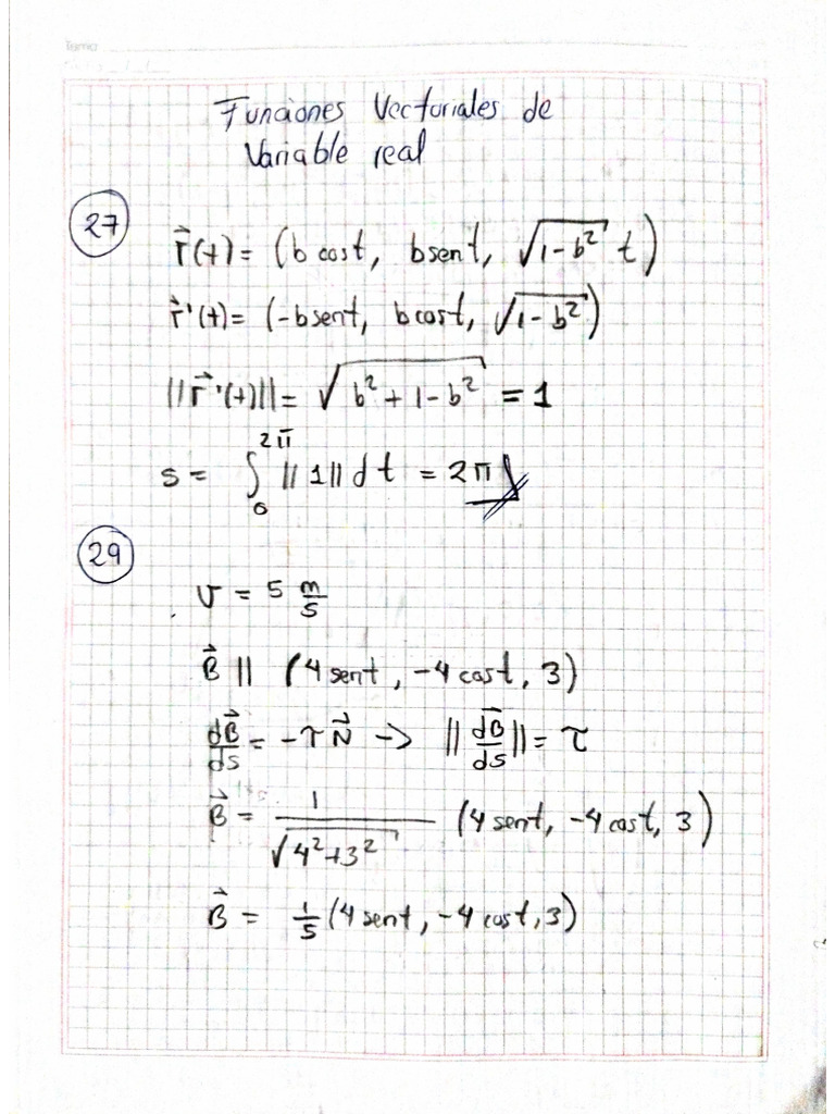 Funciones Vectoriales | PDF