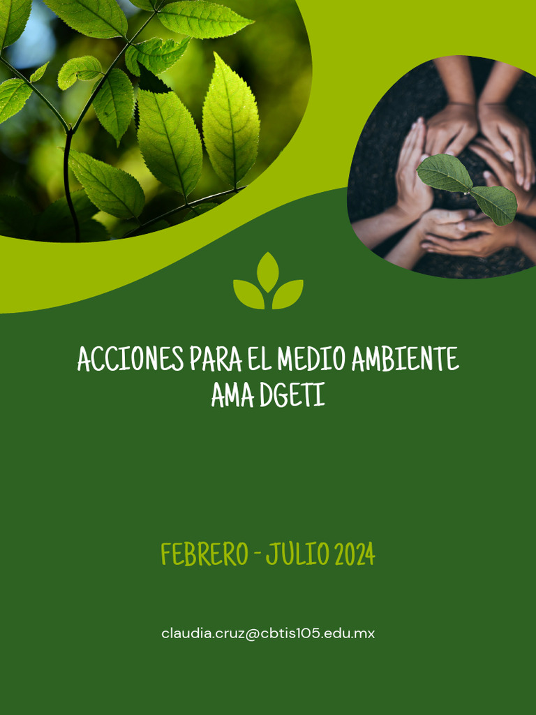 Acciones para El Medio Ambiente Ama Dgeti: Febrero - Julio 2024 | PDF ...