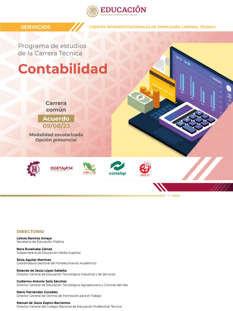 2025 Programa de Estudios Contabilidad | PDF | Auditoría | Plan de estudios