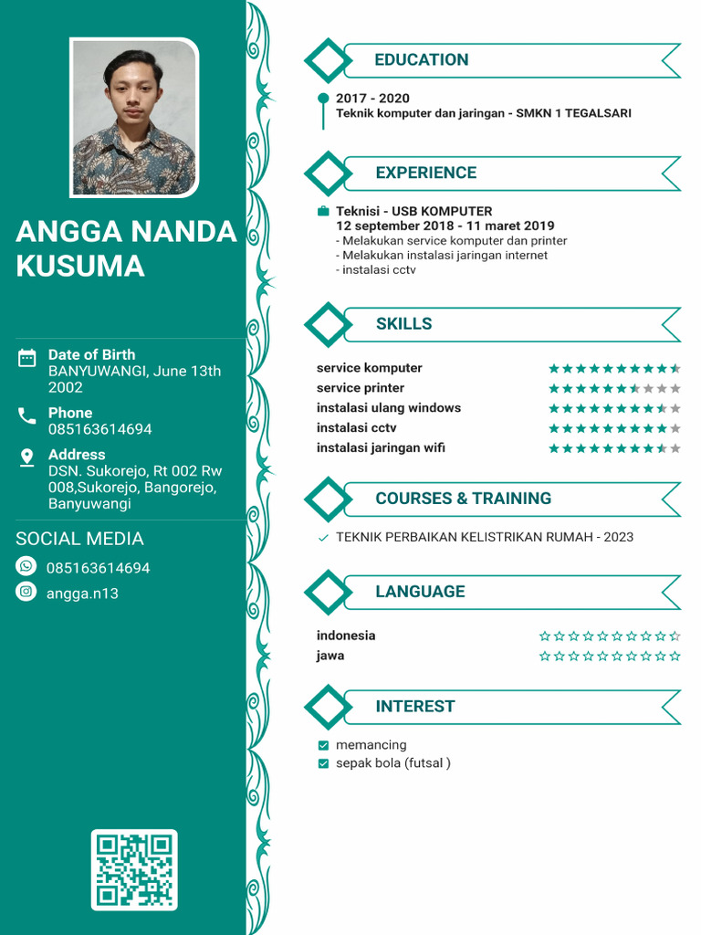 CV Angga Nanda Kusuma | PDF