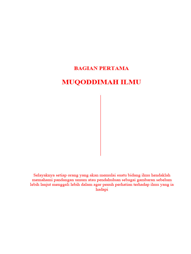 Yess No 2 Mukadimah Ilmu (1-18) | PDF