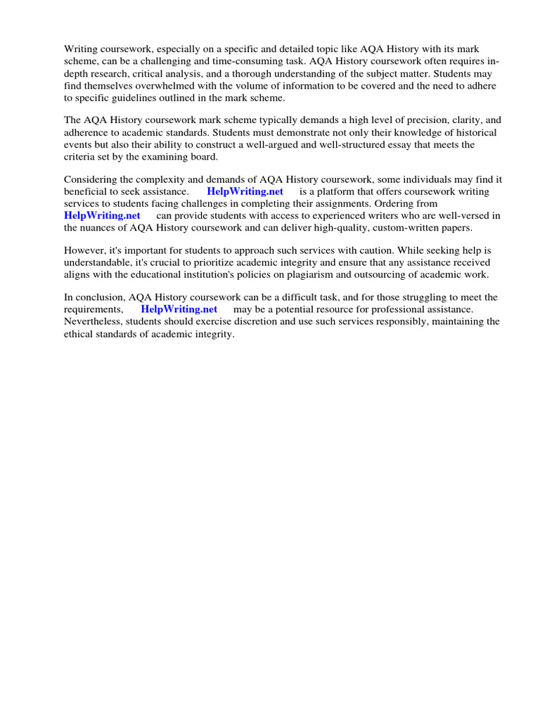 AQA History Coursework Help | PDF | Facebook | Linked In