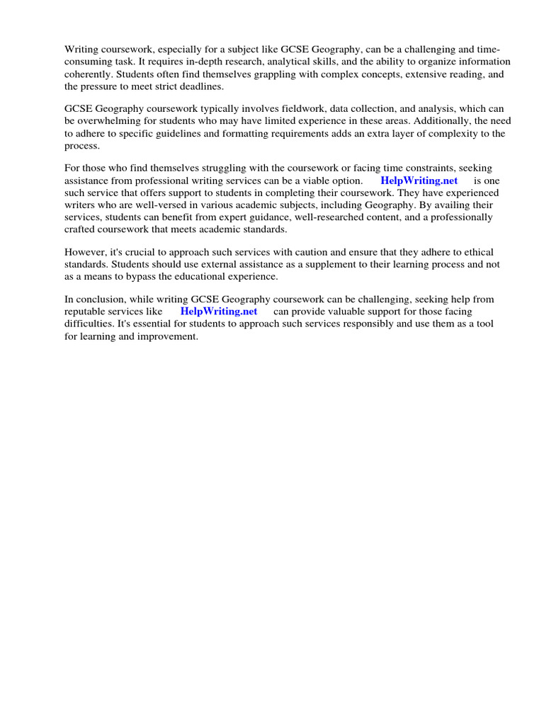 Student Room Gcse Geography Coursework | PDF | Tourism