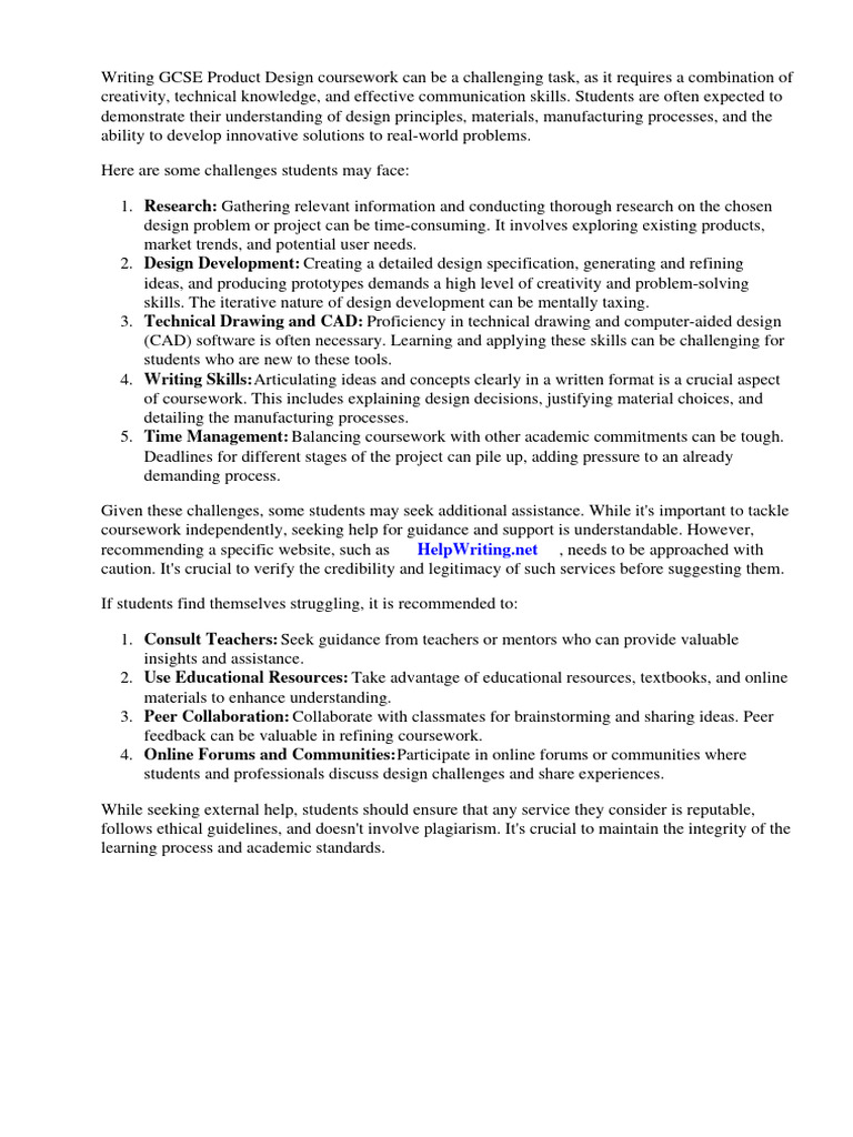 Gcse Product Design Coursework Guide | PDF | Computer Aided Design | Creativity