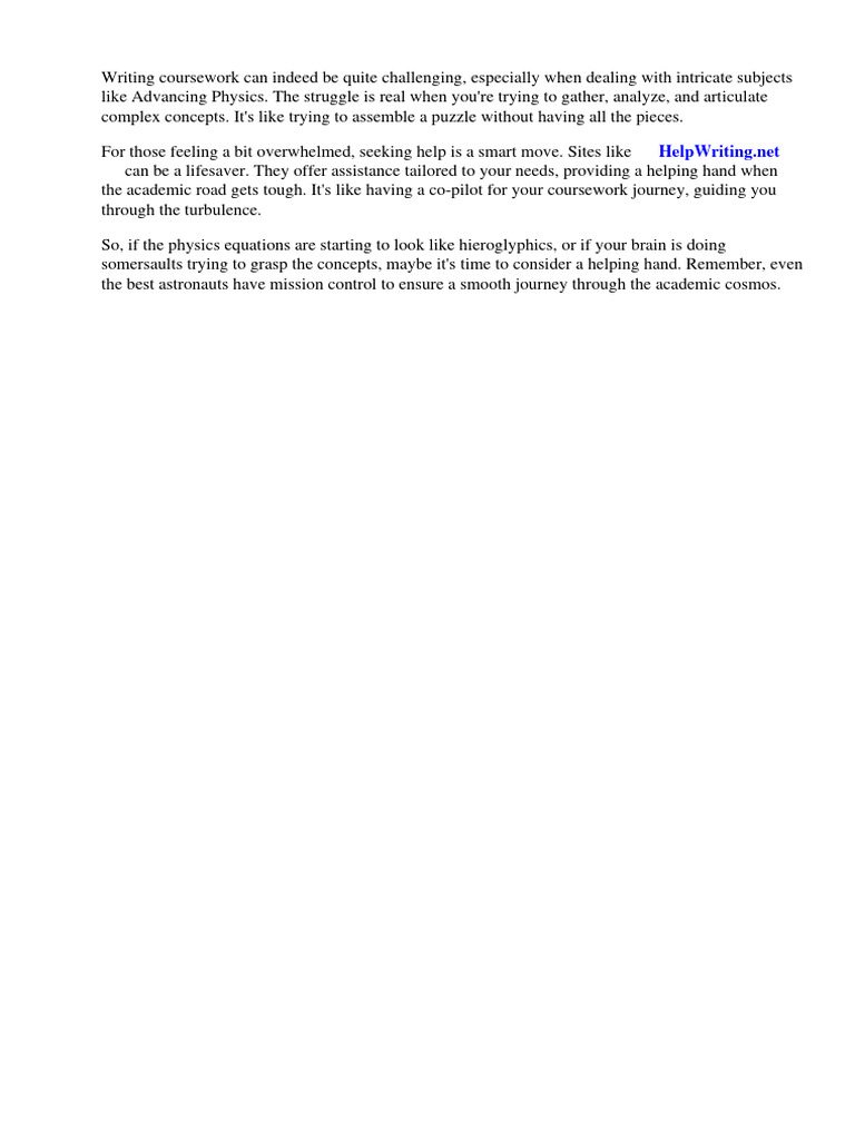 Advancing Physics Coursework Ideas | PDF | Physics | Mass