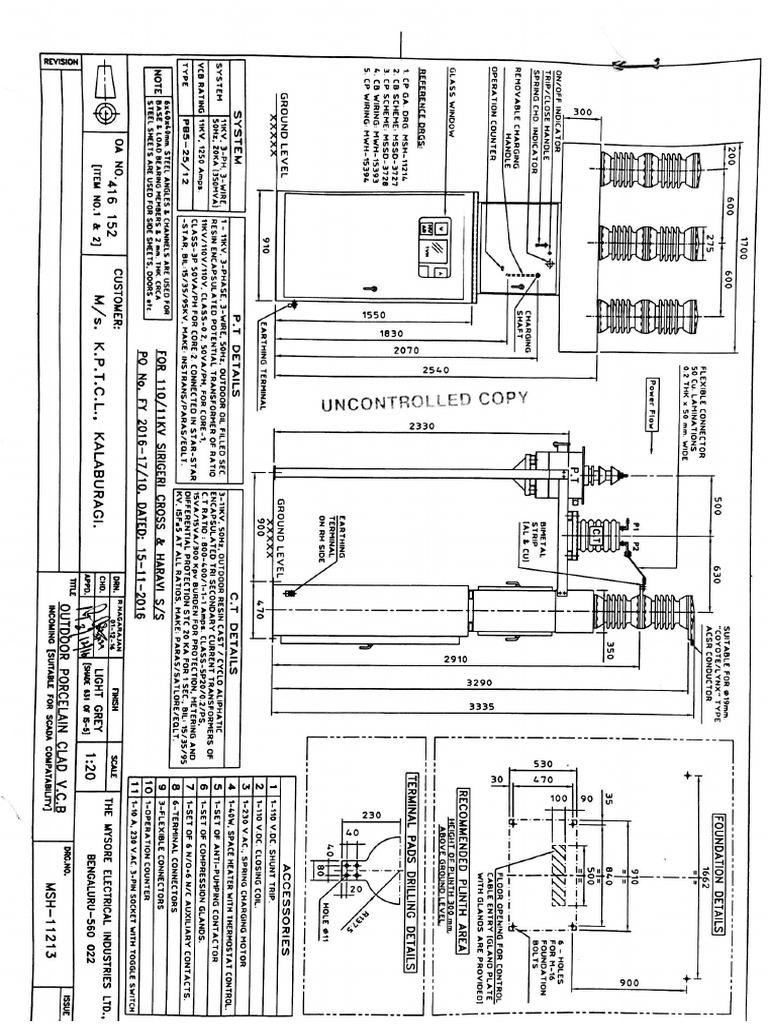 11KV Drawing | PDF