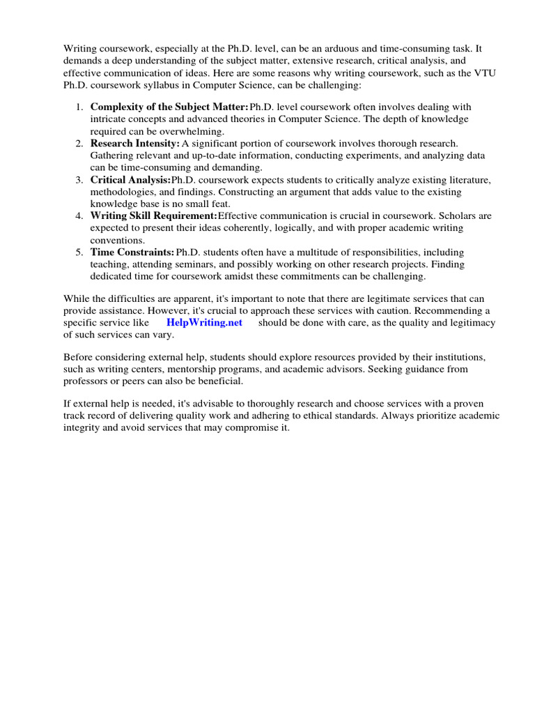Vtu PHD Coursework Syllabus Computer Science | PDF | Computer Science ... Vtu PHD Coursework Syllabus Computer Science | PDF | Computer Science ...