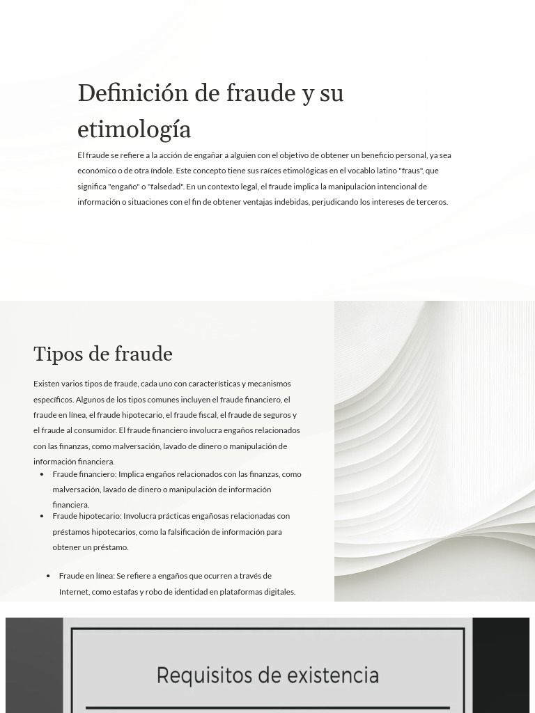 Definición y tipos de fraude | PDF | Fraude | Derecho penal