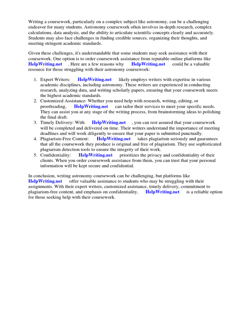 Astronomy Coursework | PDF