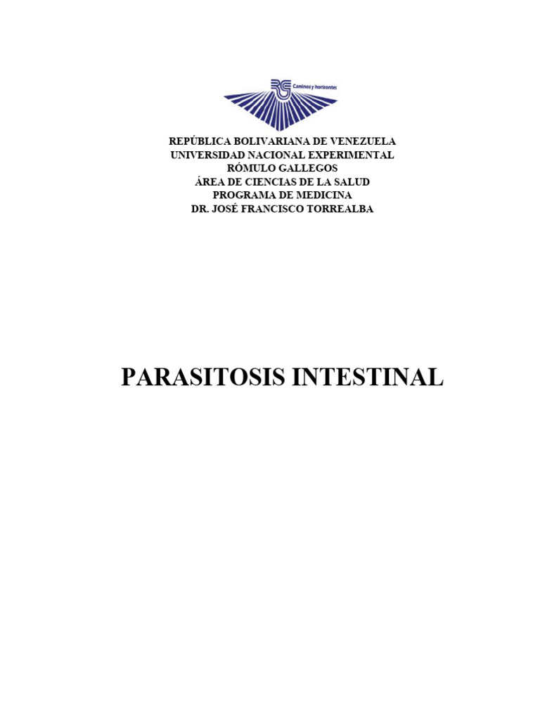 Parasitosis Intestinal | PDF | Epidemiología | Causas de la muerte
