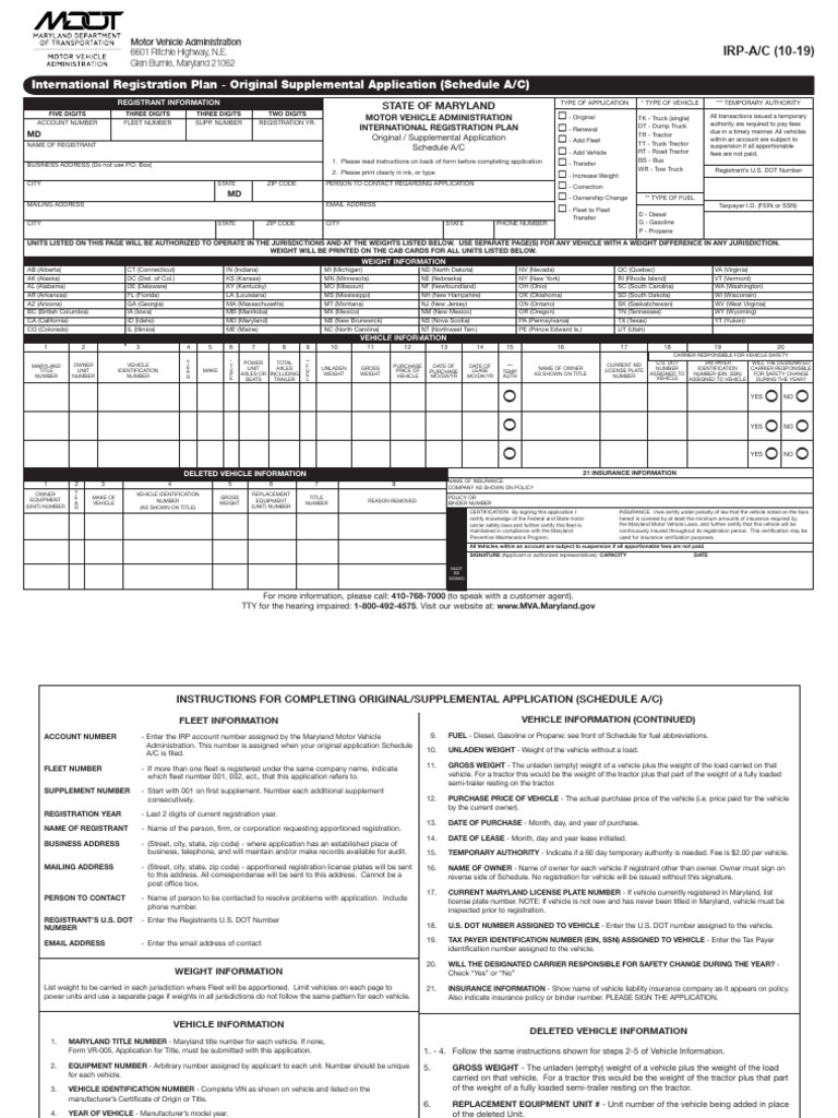 Irp Ac | PDF | Vehicle Registration Plate | Truck