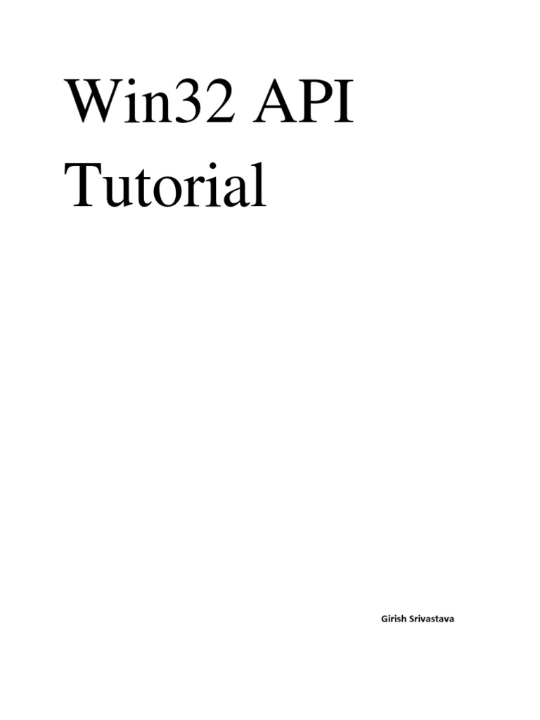 Win32 Programming Pdf Parameter Computer Programming Icon Computing