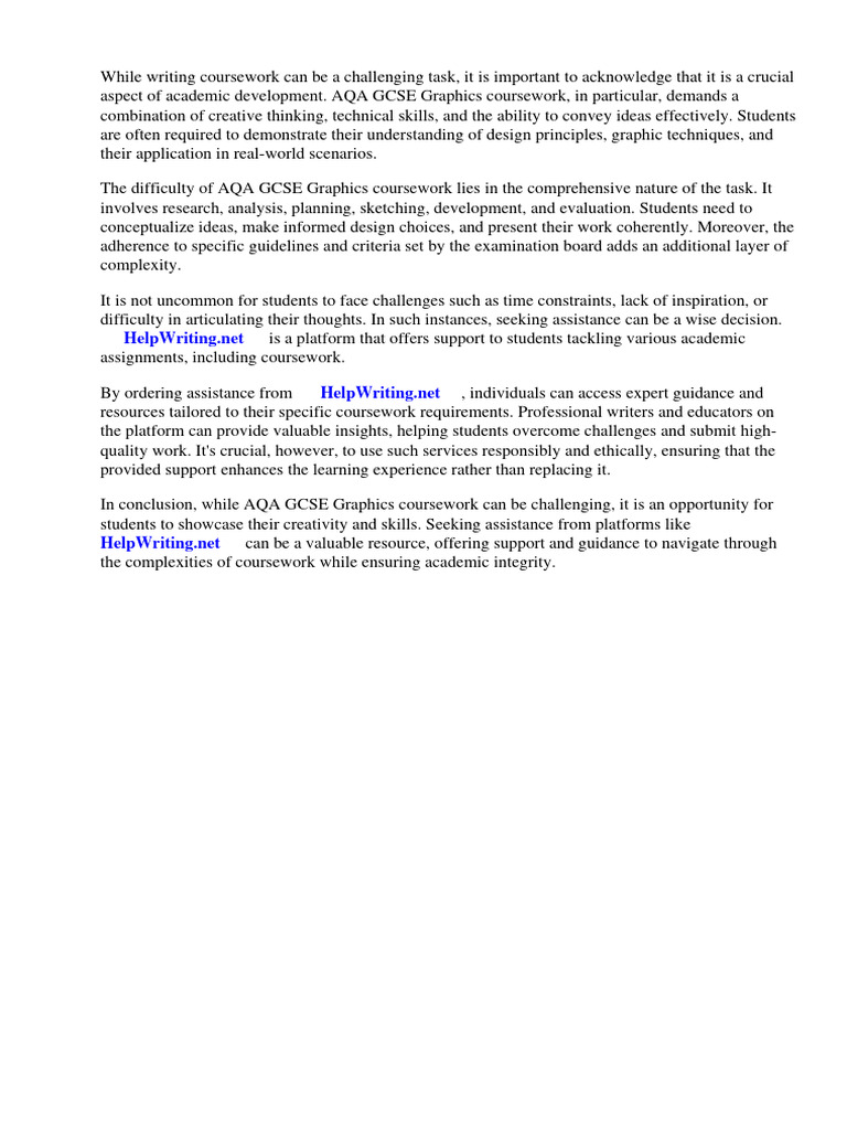 Aqa Gcse Graphics Coursework Examples | Download Free PDF | Design ...