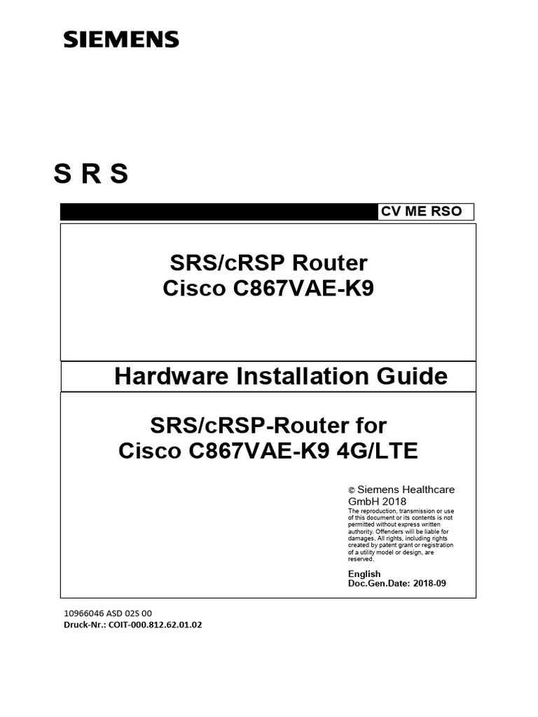 COIT-000.812.62.01.02 C867VAE-K9 CRSP Installation Guide | PDF ... COIT-000.812.62.01.02 C867VAE-K9 CRSP Installation Guide | PDF ...
