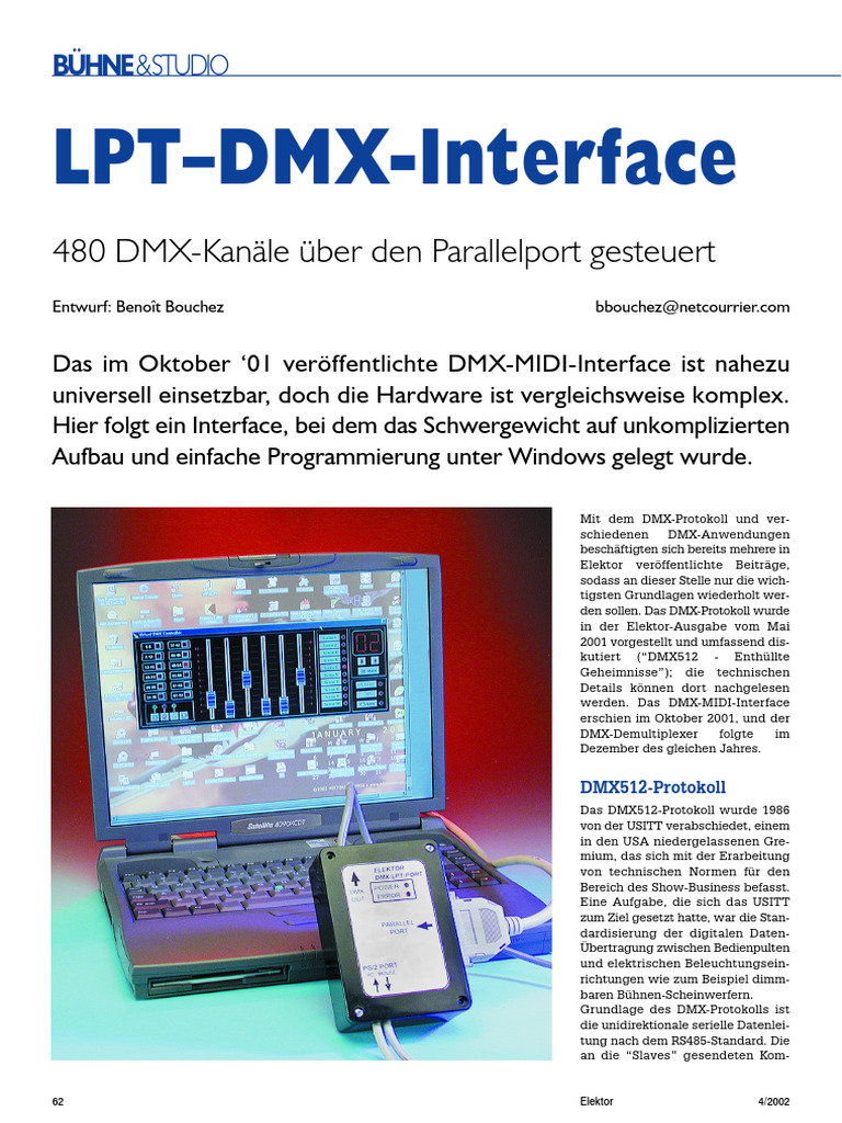 Elektor - LPT-DMX-Interface | PDF