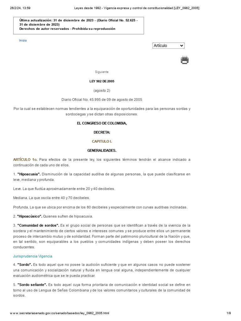 Leyes Desde 1992 - Vigencia Expresa y Control de Constitucionalidad ...