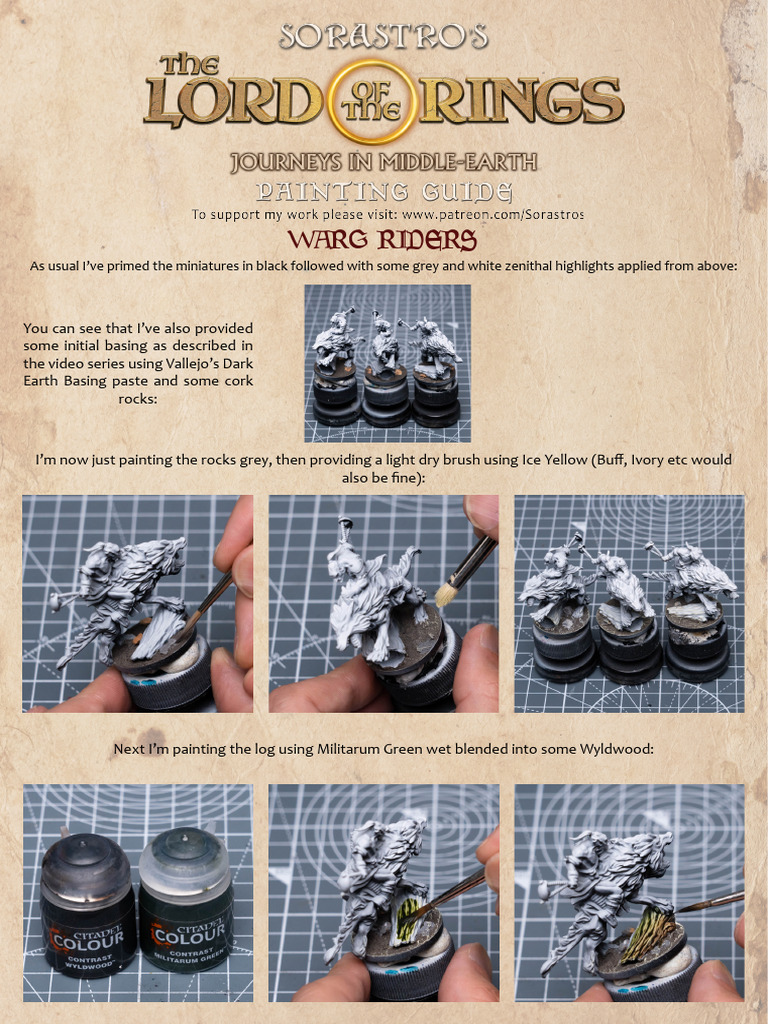 Warg Riders Painting Guide | PDF