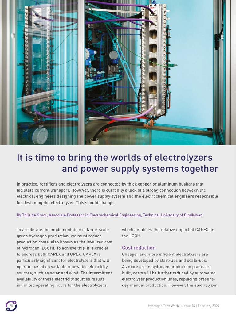 Power Systems For Electrolyzers | PDF | Rectifier | Direct Current