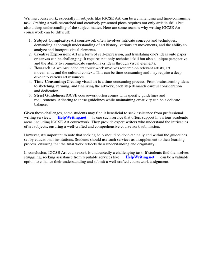 Igcse Coursework Art | PDF | Drawing | Paintings