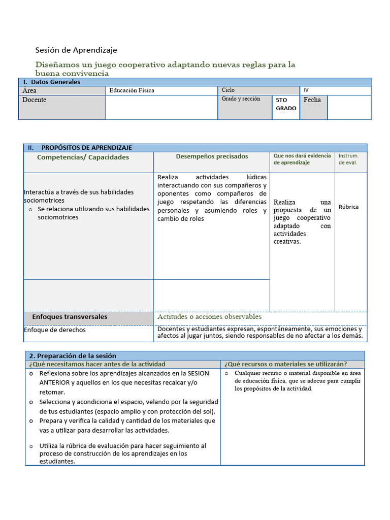 Sesion de Aprendizaje 3 | PDF | Aprendizaje | Ciencia cognitiva