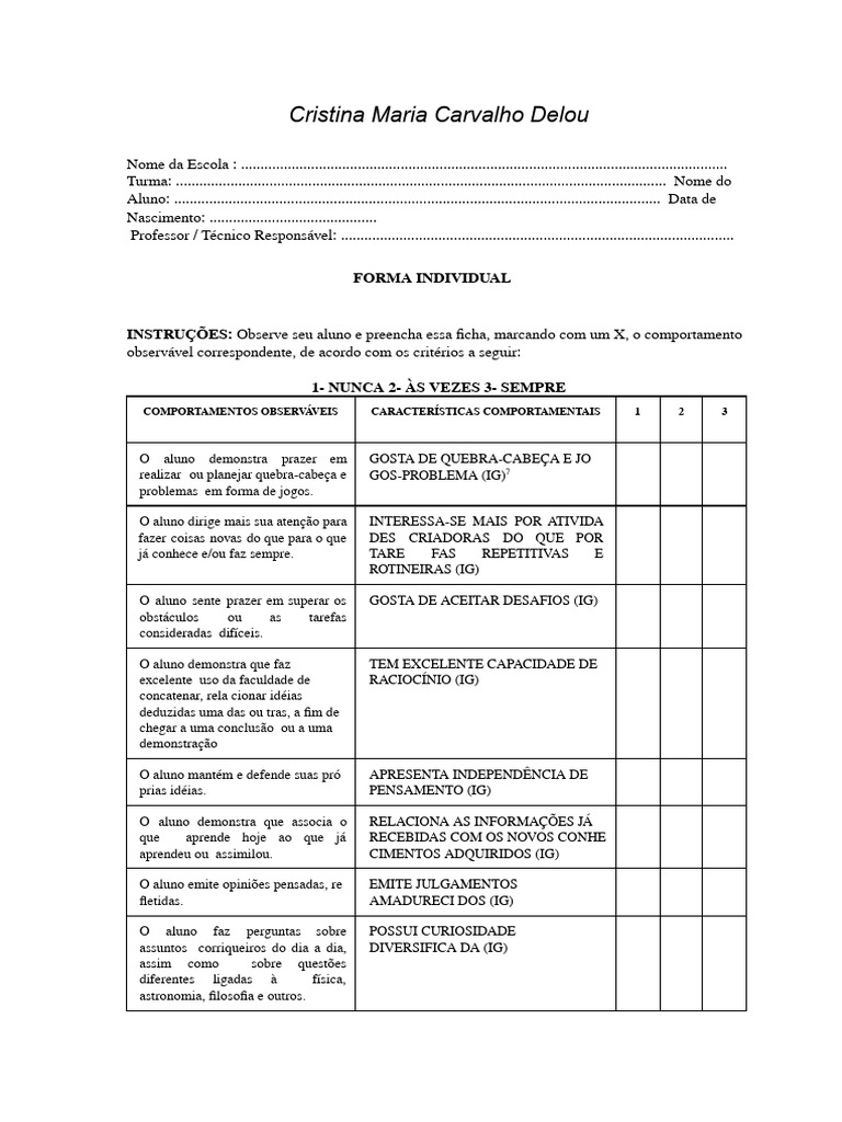Lista Base de Indicadores de AH | PDF