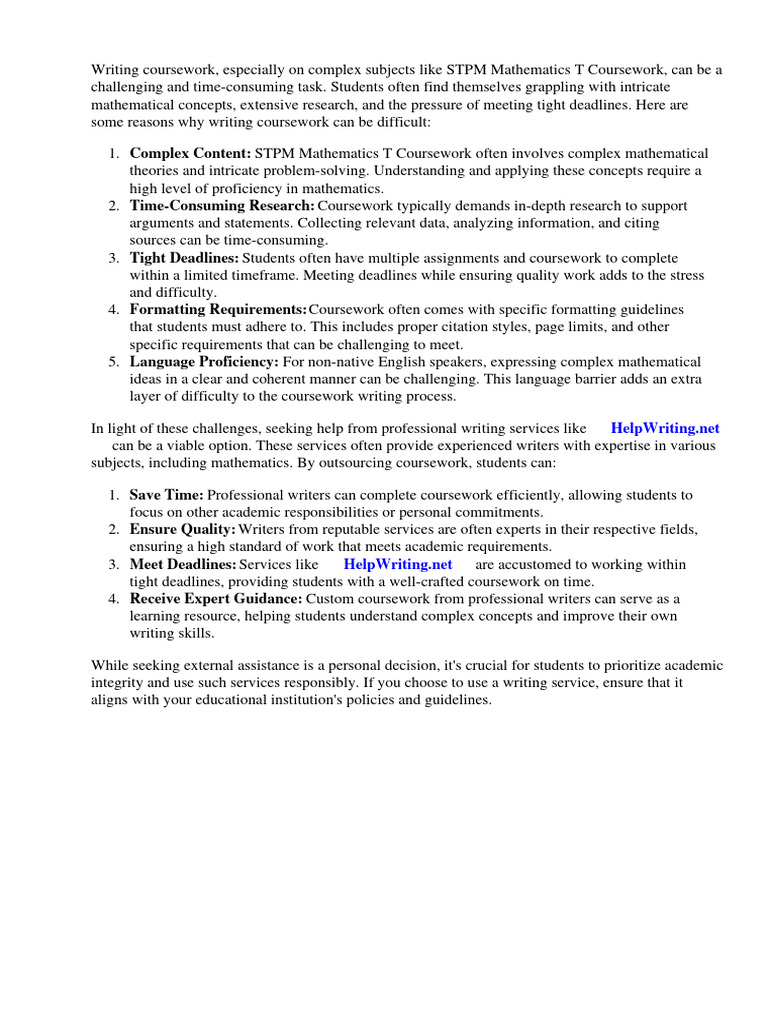 STPM Mathematics T Coursework 2013 Sem 1 Answer | PDF | Mathematics ...