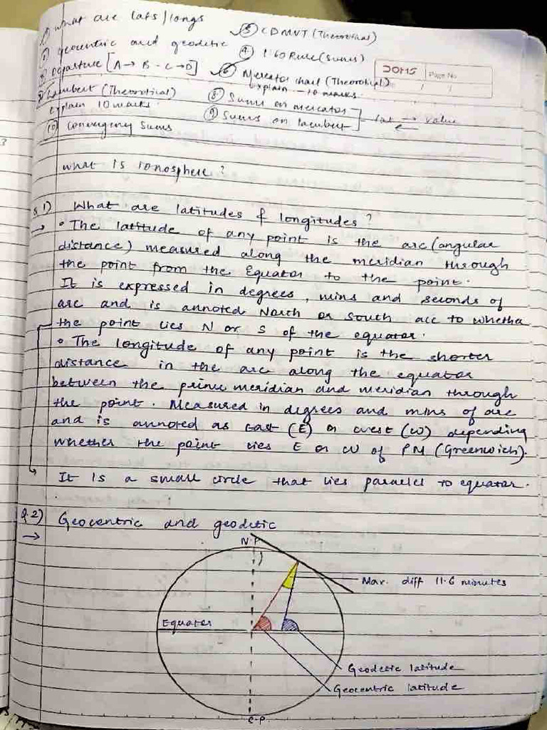 BSC Nav Notes | PDF