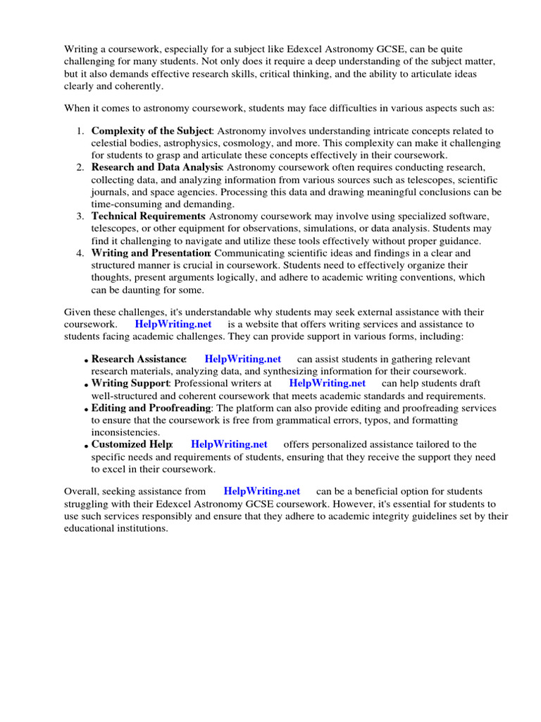 Edexcel Astronomy Gcse Coursework | PDF | Orbit | Moon