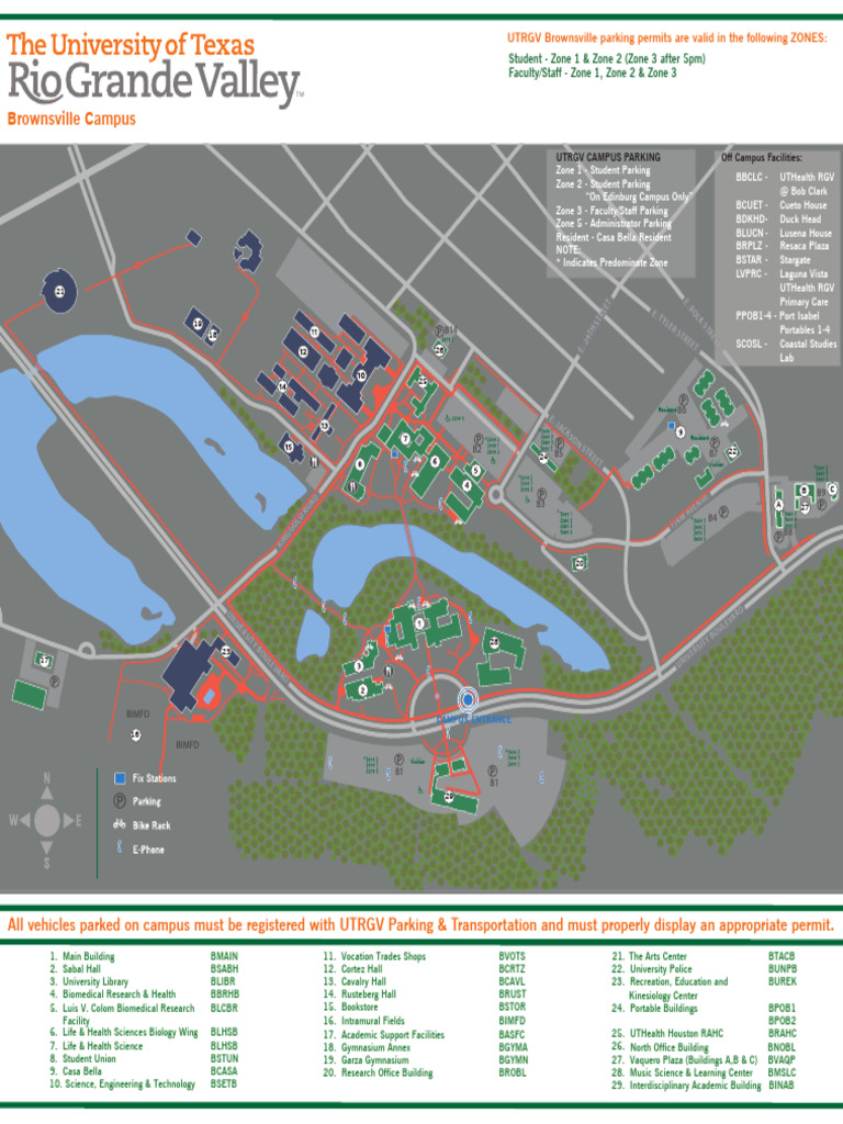 Utrgv Brownsville Map | Download Free PDF | Science