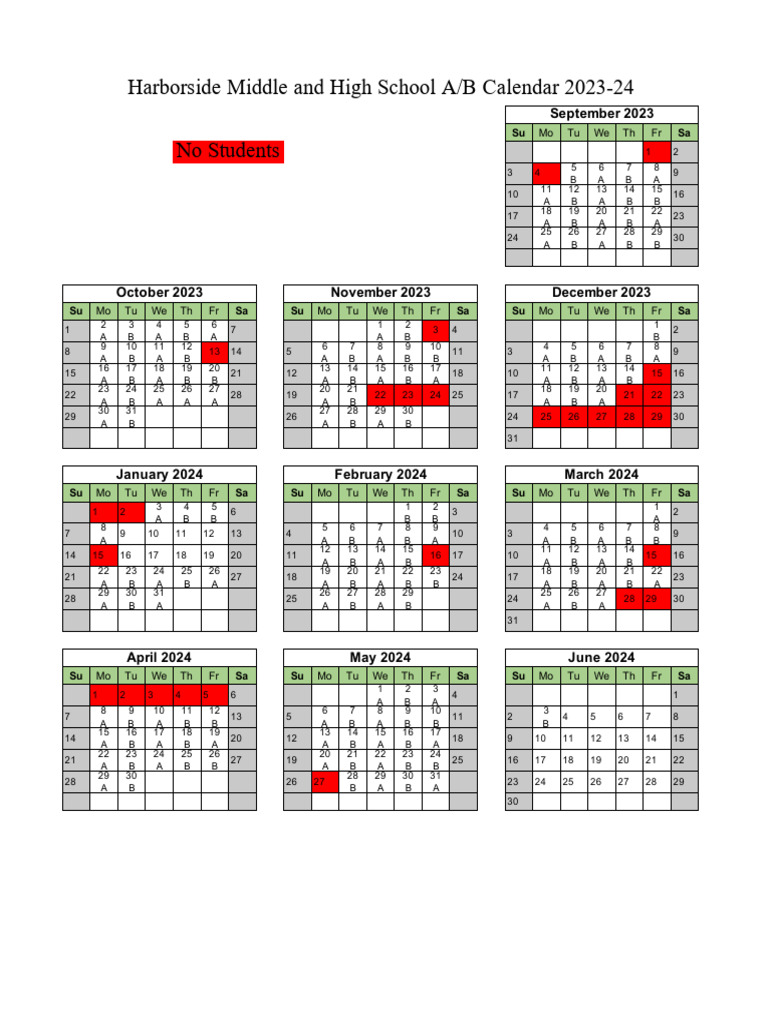 2023-2024 AB Calendar | PDF
