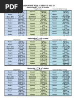 2024-2025 Bell Schedule | PDF