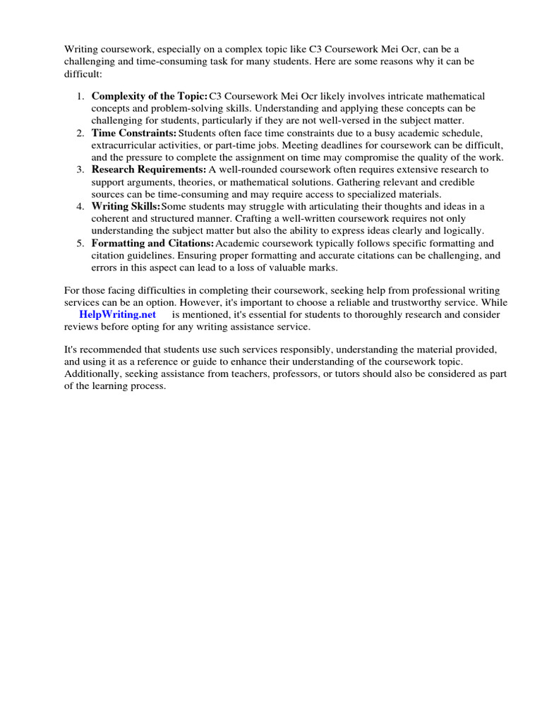 C3 Coursework Mei Ocr Pdf Mathematics Optical Character Recognition