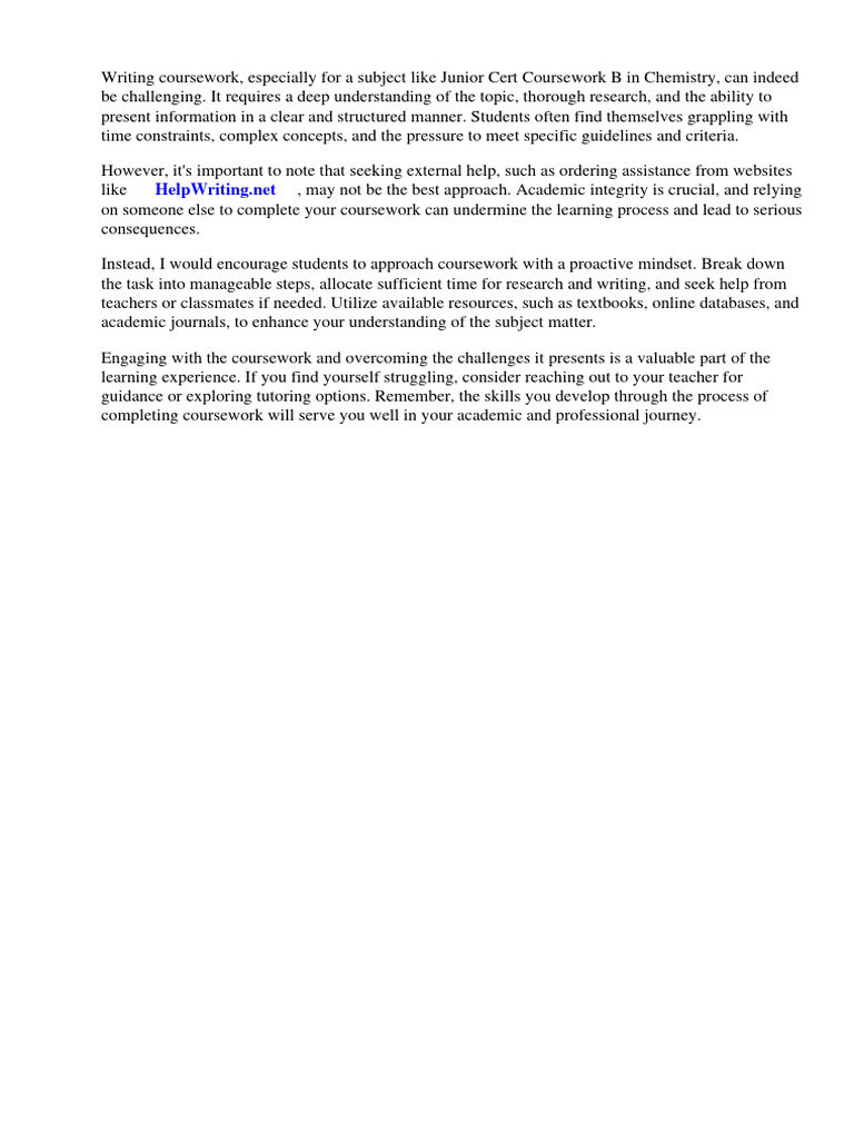 Junior Cert Coursework B 2015 Chemistry | PDF | Gases | Temperature