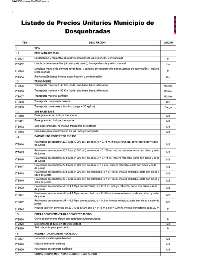 Base de Datos Apu Dosquebradas 2023 | PDF | Ingeniería de Edificación | Ingeniero civil